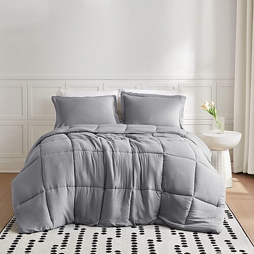 Click here for Truly Soft Garment Wash Solid 3pc. Comforter Set prices