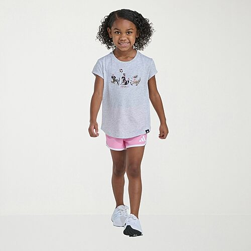 Click here for adidas Little Girls 2-pc. Short Set  4  Gray prices