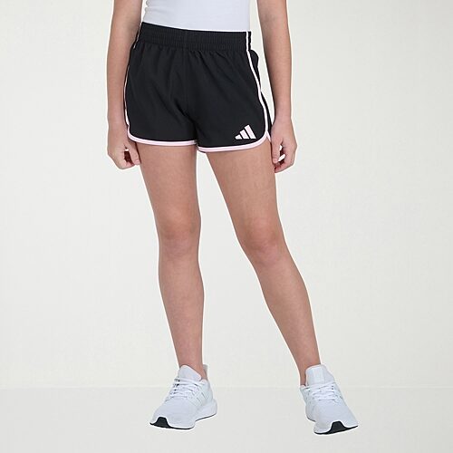 Click here for Girls (7-16) adidas(R) Pacer Shorts with Binding prices