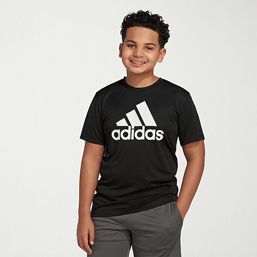 Click here for Adidas Unisex Clima Performance Logo Tee - Big Kid prices