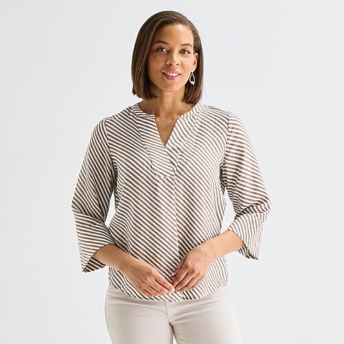 Click here for Liz Claiborne Womens Tall Split Crew Neck 3/4 Slee... prices