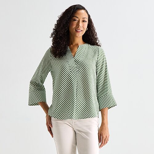 Click here for Liz Claiborne Womens Tall Split Crew Neck 3/4 Slee... prices
