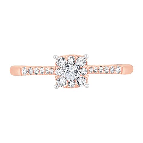 Click here for Womens 1/3 CT. T.W. Natural White Diamond 10K Rose... prices