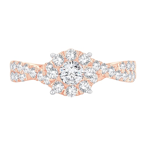 Click here for Womens 1 CT. T.W. Natural Diamond 14K Gold Round E... prices