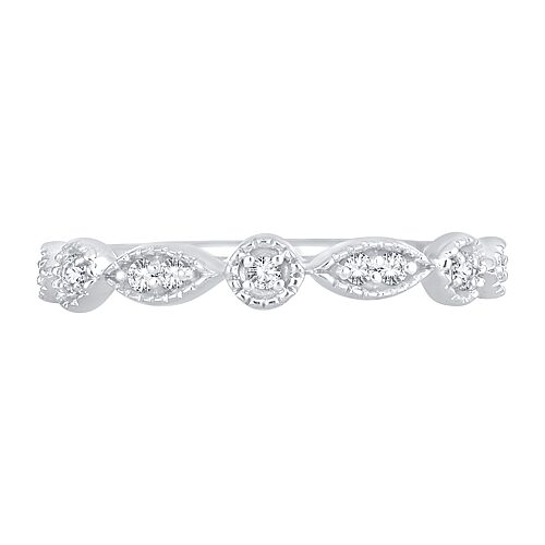 Click here for Womens 1/10 CT. T.W. Natural White Diamond 10K Gol... prices