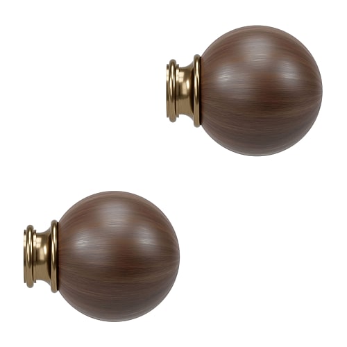 Click here for Umbra Mix & Match Walnut Ball 2-pc. Finials  One S... prices
