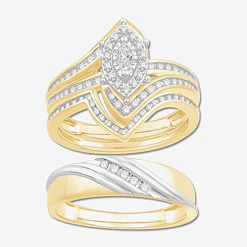 Click here for 3PC Trio Set Featuring 1/2 CT.T.W. Natural Diamond... prices