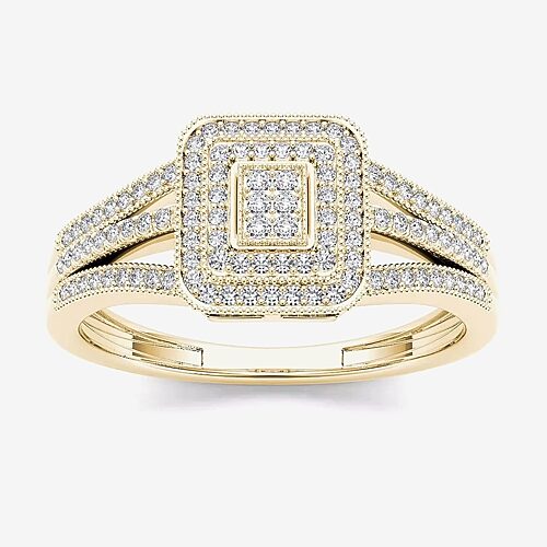 Click here for 1/6 CT.T.W. Natural Diamond 10K Yellow Gold Engage... prices