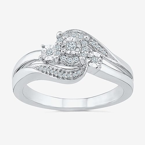 Click here for Womens 1/8 CT. T.W. Natural White Diamond Sterling... prices