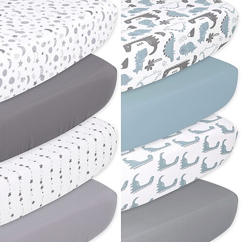 Click here for The Peanutshell 8-pc. Crib Sheet  One Size  Gray prices