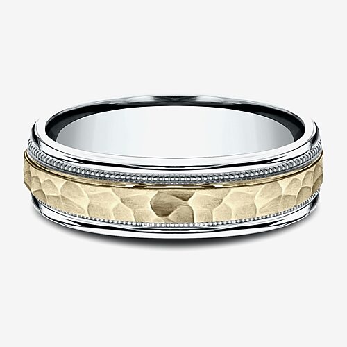 Click here for Hammered Mens 6MM 10K Gold Wedding Band  11 1/2  T... prices