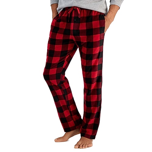 Click here for Hanes Mens Fleece Pajama Pants  Small  Red prices
