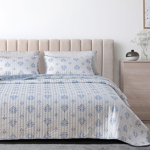 Click here for Linery Intricate French Floral Reversible Quilt Se... prices