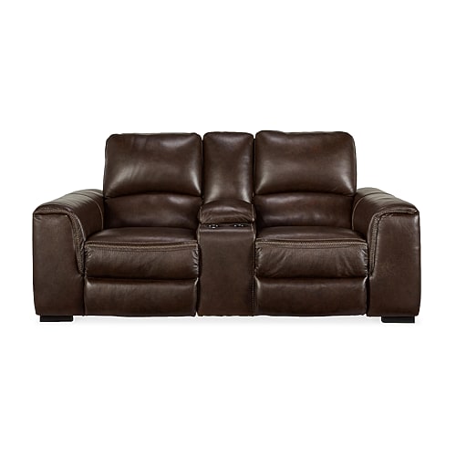 Click here for Alessandro Dual Power Leather Reclining Loveseat w... prices