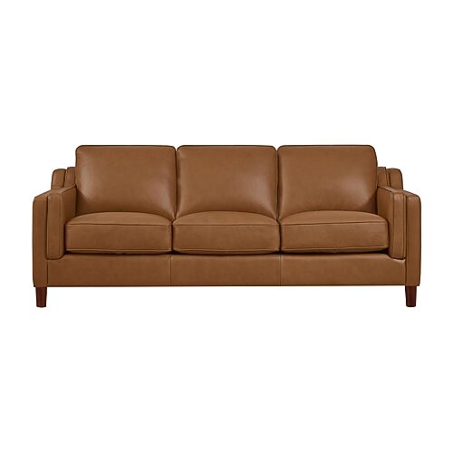 Click here for Bella 84 Top Grain Leather Sofa Couch - Cognac Bro... prices