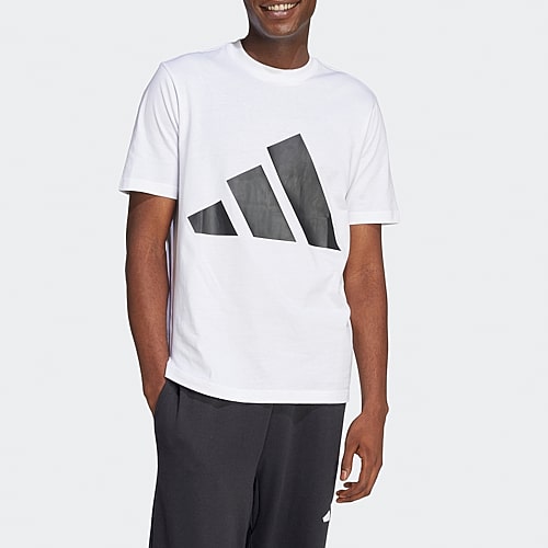 Click here for adidas Mens 3 Bar Logo Graphic Cotton T-Shirt - Wh... prices