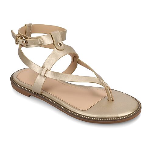 Click here for Journee Collection Womens Tangie Ankle Strap Flat... prices
