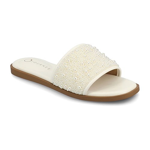 Click here for Journee Collection Womens Precly Faux Pearl Single... prices