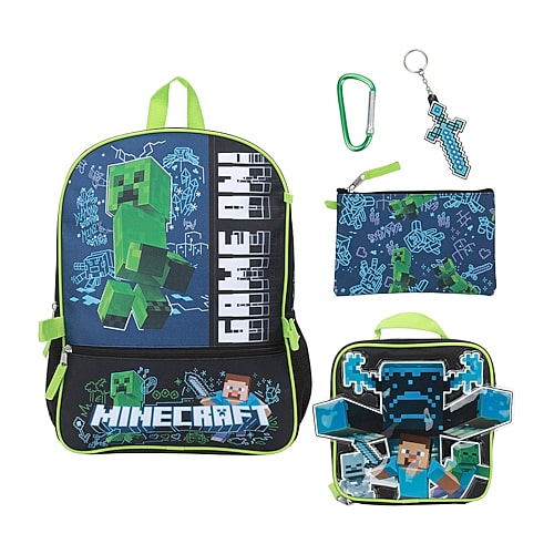 Click here for Licensed Minecraft 5-Piece Backpack Set  One Size... prices