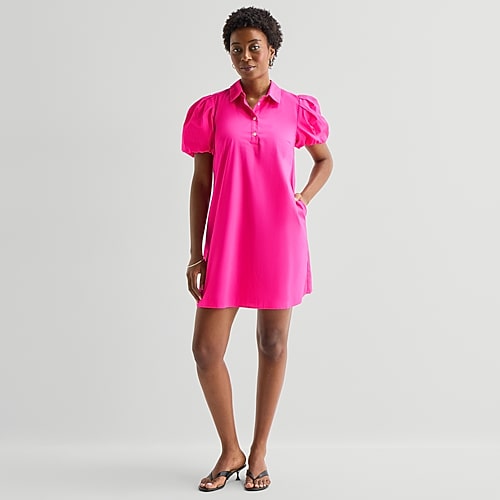 Click here for Sam And Jess Womens Short Sleeve Shift Dress  Larg... prices