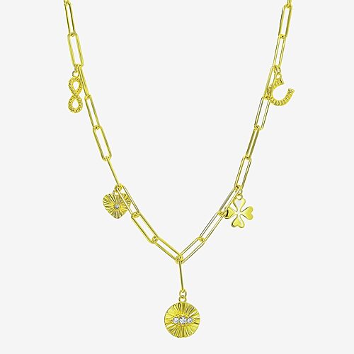 Click here for Womens 14K Gold Over Silver 18 Inch Link Chain Nec... prices