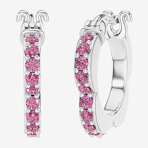 Click here for Womens Lab Created Pink Sapphire Sterling Silver 1... prices