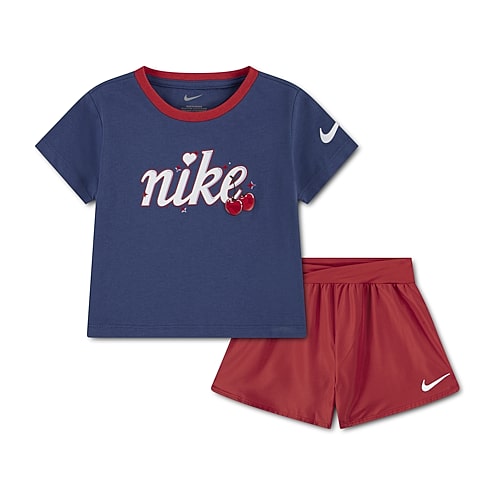 Click here for Nike Little Girls 2-pc. Short Set  6  Red prices