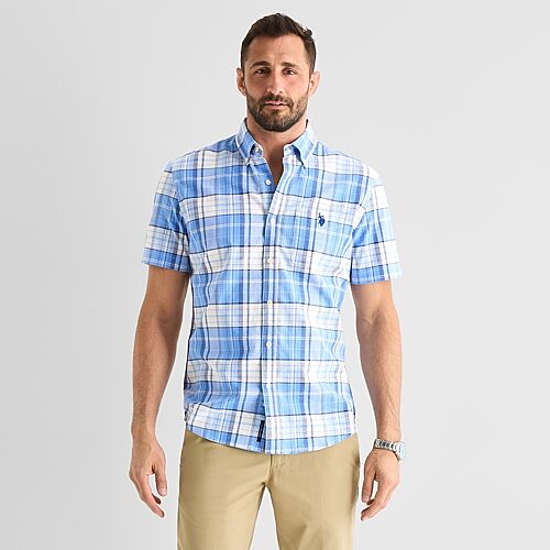 Click here for U.S. Polo Assn. Plaid Mens Short Sleeve Classic Fi... prices