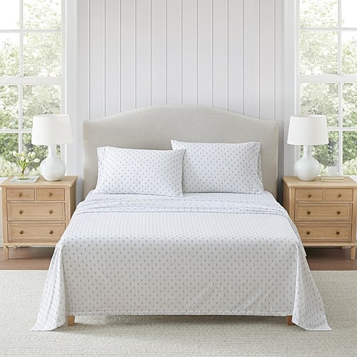 Click here for Martha Stewart Cotton Percale Sheet Set  One Size... prices