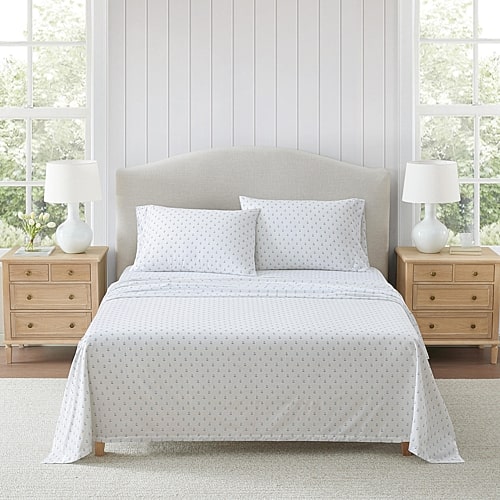 Click here for Martha Stewart Cotton Percale Sheet Set  One Size... prices