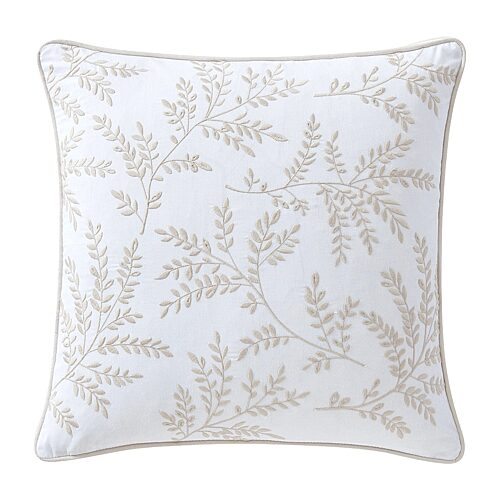 Click here for Martha Stewart Murray Leaves Embroidered 18x18 Squ... prices
