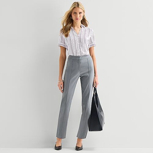 Click here for Worthington Womens Luxe Skinny Pant  2  Gray prices