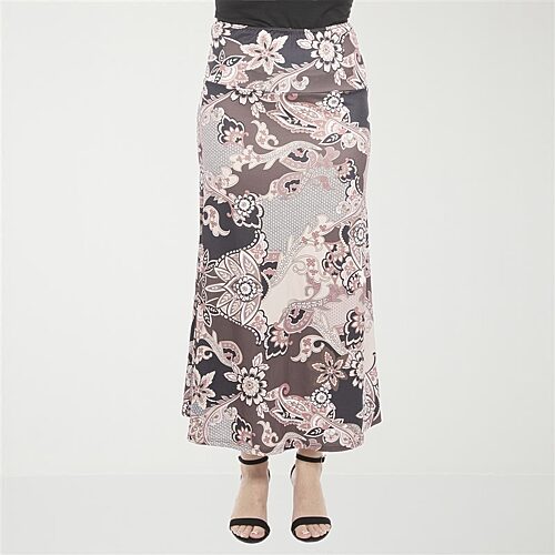 Click here for 24seven Comfort Apparel Womens Paisley Elastic Wai... prices