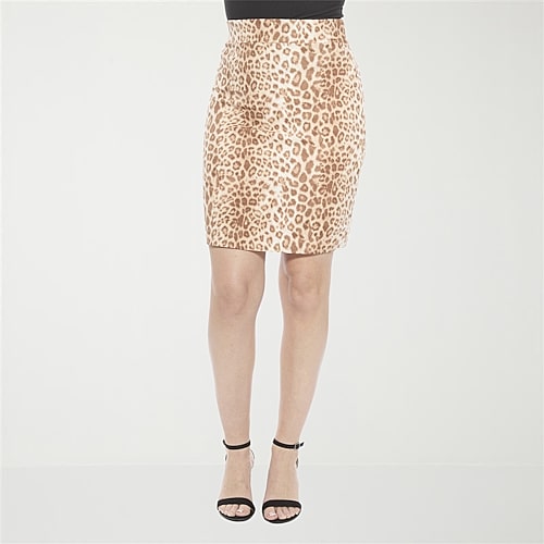 Click here for 24seven Comfort Apparel Womens Cheetah Elastic Wai... prices