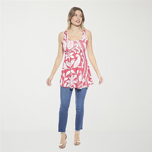Click here for 24seven Comfort Apparel Womens Paisley Scoop Neck... prices