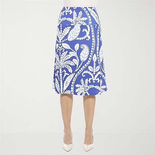 Click here for 24seven Comfort Apparel Womens Paisley Elastic Wai... prices