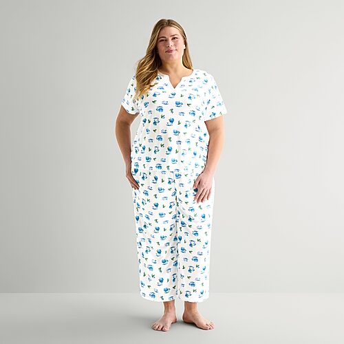 Click here for Adonna Womens Short Sleeve 2-pc. Plus Pajama Set... prices