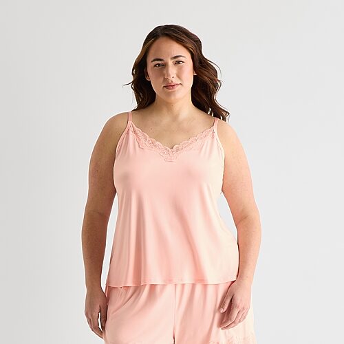 Click here for Ambrielle Womens V Neck Sleeveless Plus Pajama Top... prices