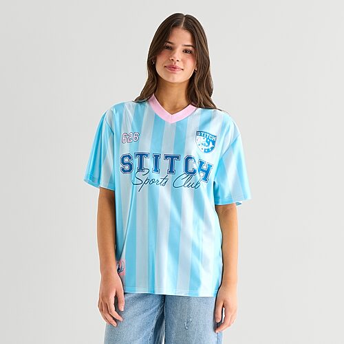 Click here for Stitch Womens Juniors V Neck Short Sleeve Jersey... prices