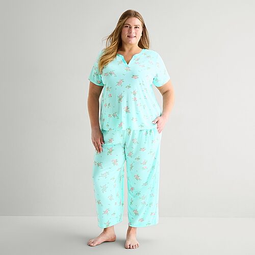 Click here for Adonna Womens Short Sleeve 2-pc. Plus Pajama Set... prices