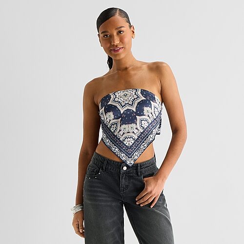 Click here for Forever 21 Womens Juniors Tube Top  Small  Blue prices