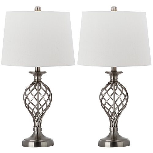 Click here for Safavieh Lattice Urn Table Lamp  One Size  Silver prices