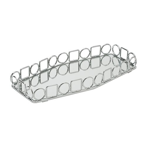 Click here for Kennedy International Vanity Trays  One Size  Silv... prices