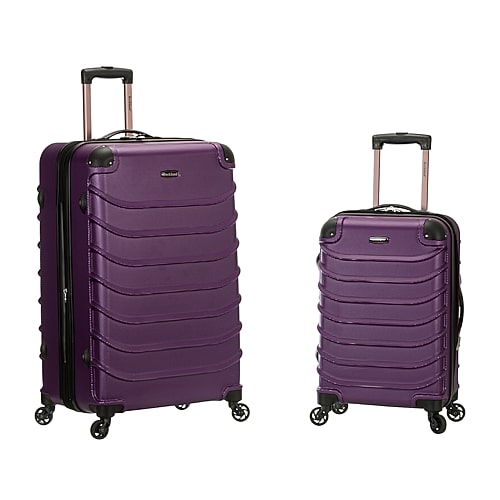 Click here for Rockland 2-Pc. Hardside Luggage Set - Purple with... prices