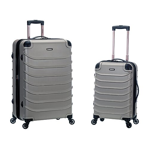 Click here for Rockland 2-Pc. Hardside Luggage Set - Silver with... prices
