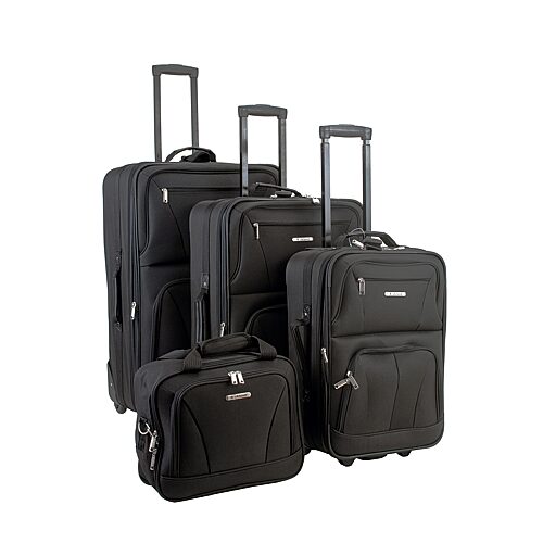 Click here for Rockland 4-Pc. Softside Luggage Set - Black prices