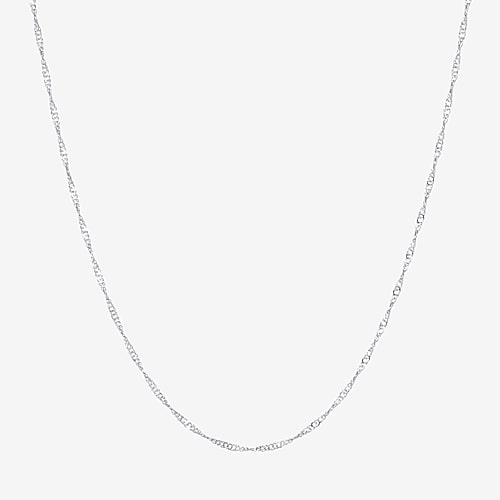 Click here for Silver Reflections Pure Silver Over Brass 18-24 Ch... prices