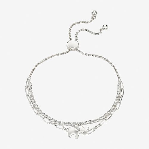 Click here for Gratitude & Grace Elephant Cubic Zirconia Pure Sil... prices