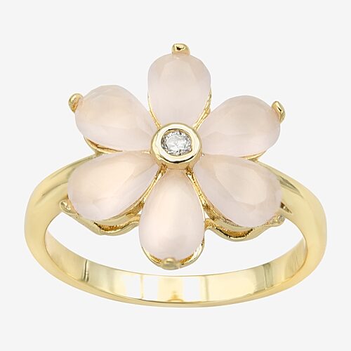 Click here for Sparkle Allure Womens Pink Crystal 14K Gold Over B... prices