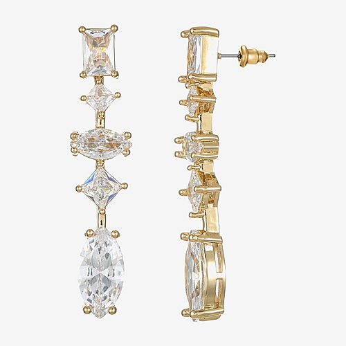 Click here for Sparkle Allure Womens Cubic Zirconia 14K Gold Over... prices